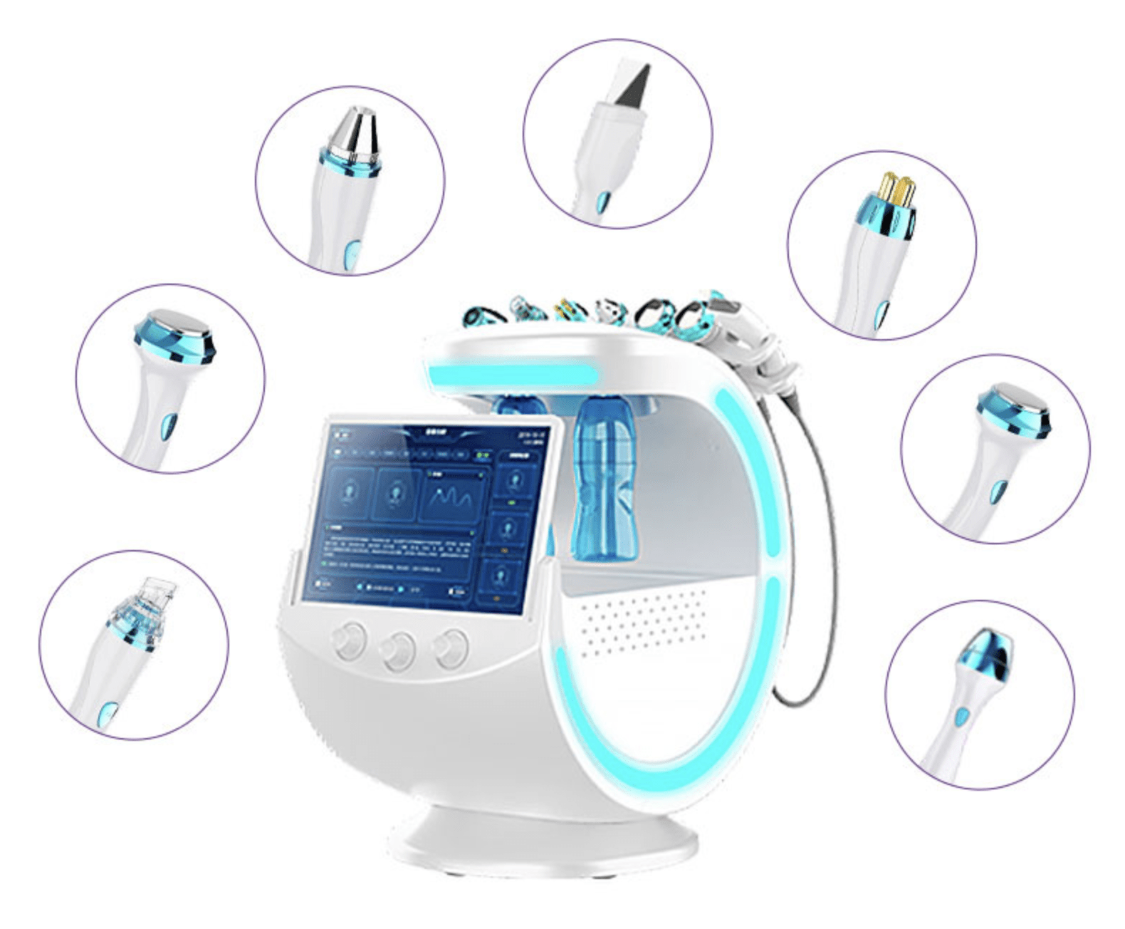 7-in-1 Smart Ice Blue Skin Management Beauty Machine - SNKOO BEAUTY